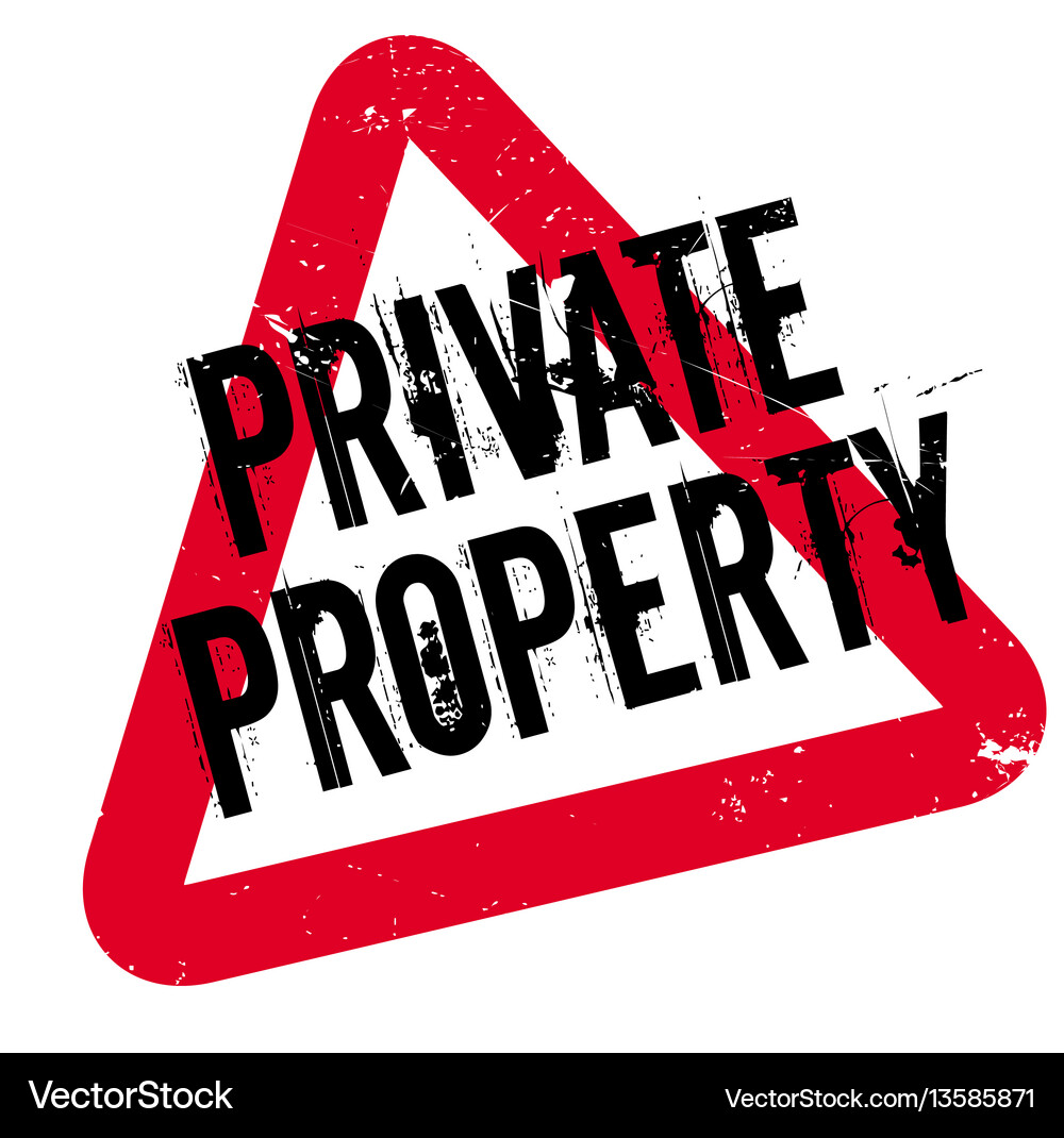 Private property rubber stamp Royalty Free Vector Image