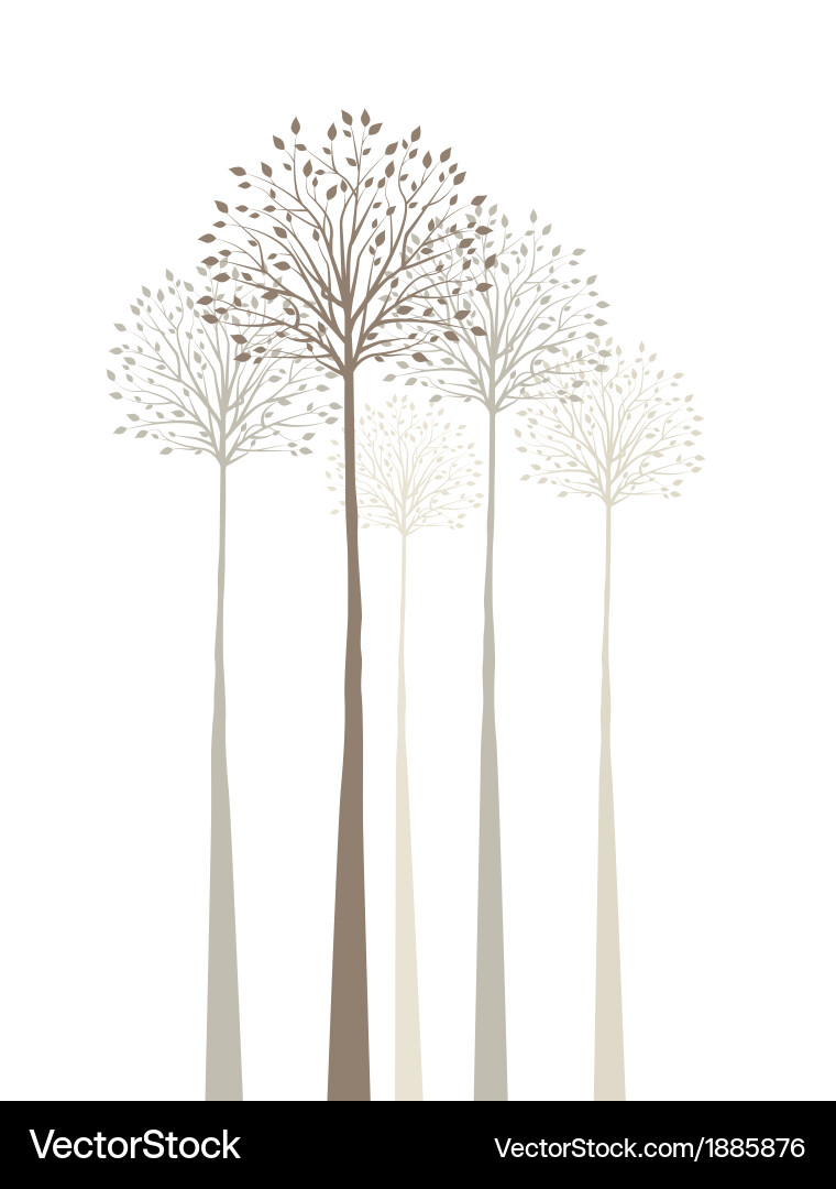 Trees Royalty Free Vector Image - VectorStock