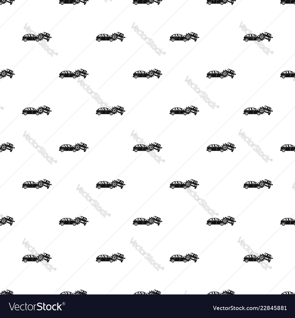 Crashed car pattern seamless Royalty Free Vector Image