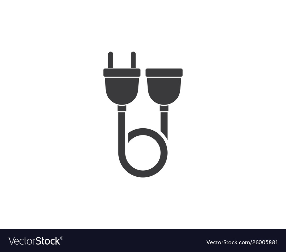 Electric socket plug Royalty Free Vector Image