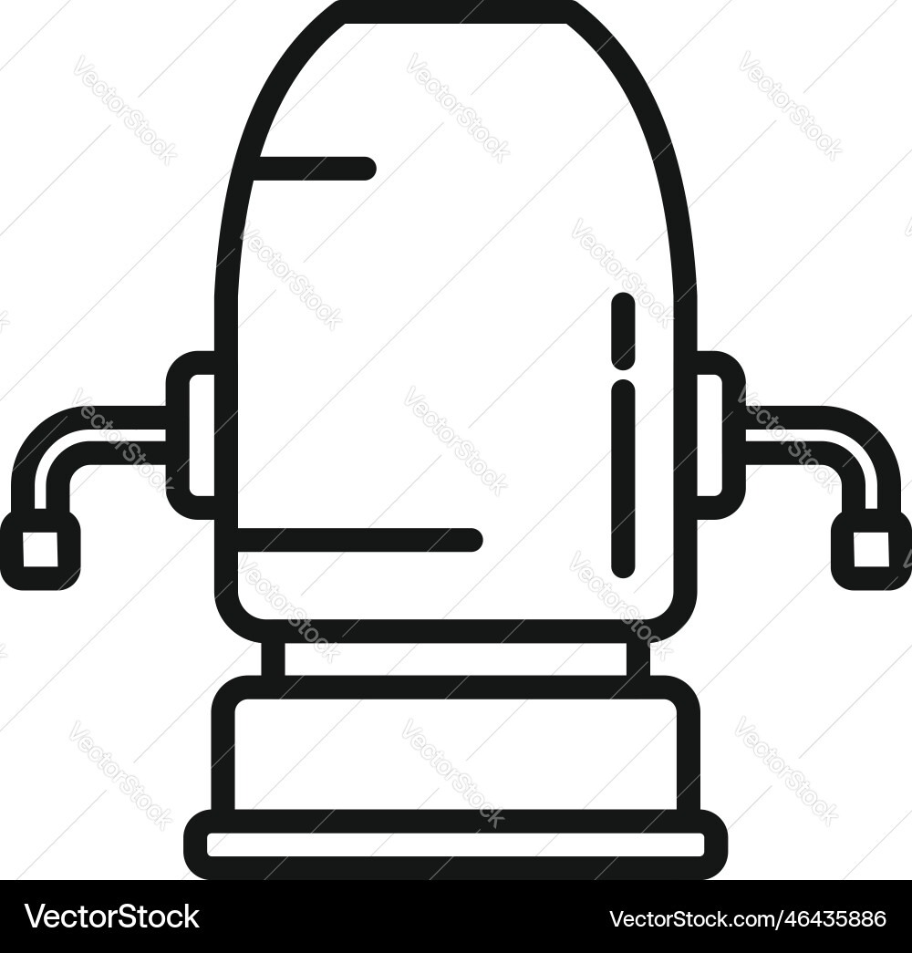 Filter box icon outline water treatment Royalty Free Vector