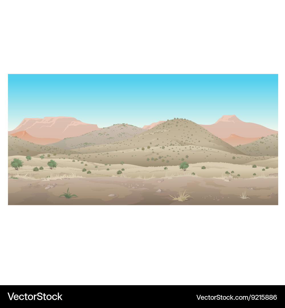 Scene creative landscape wild west prairie Vector Image