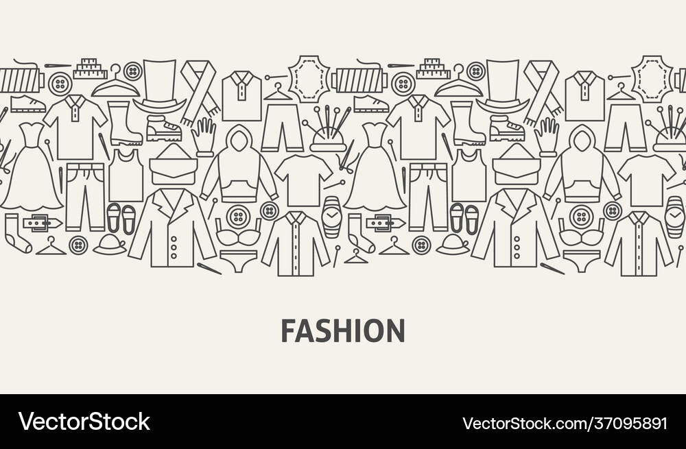 Fashion banner concept Royalty Free Vector Image