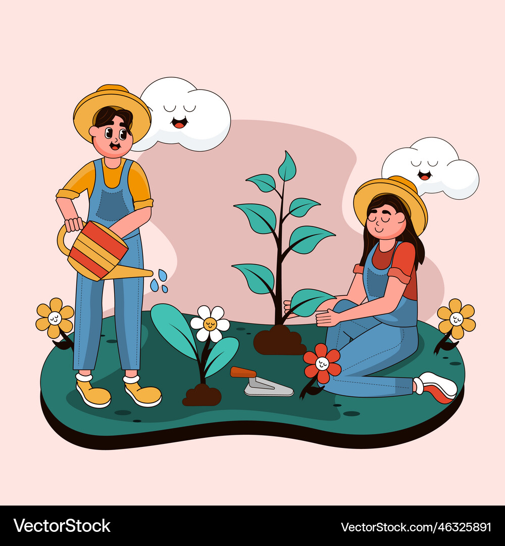 Hand drawn earth day celebration Royalty Free Vector Image