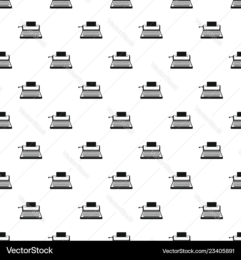 Small typewriter pattern seamless Royalty Free Vector Image