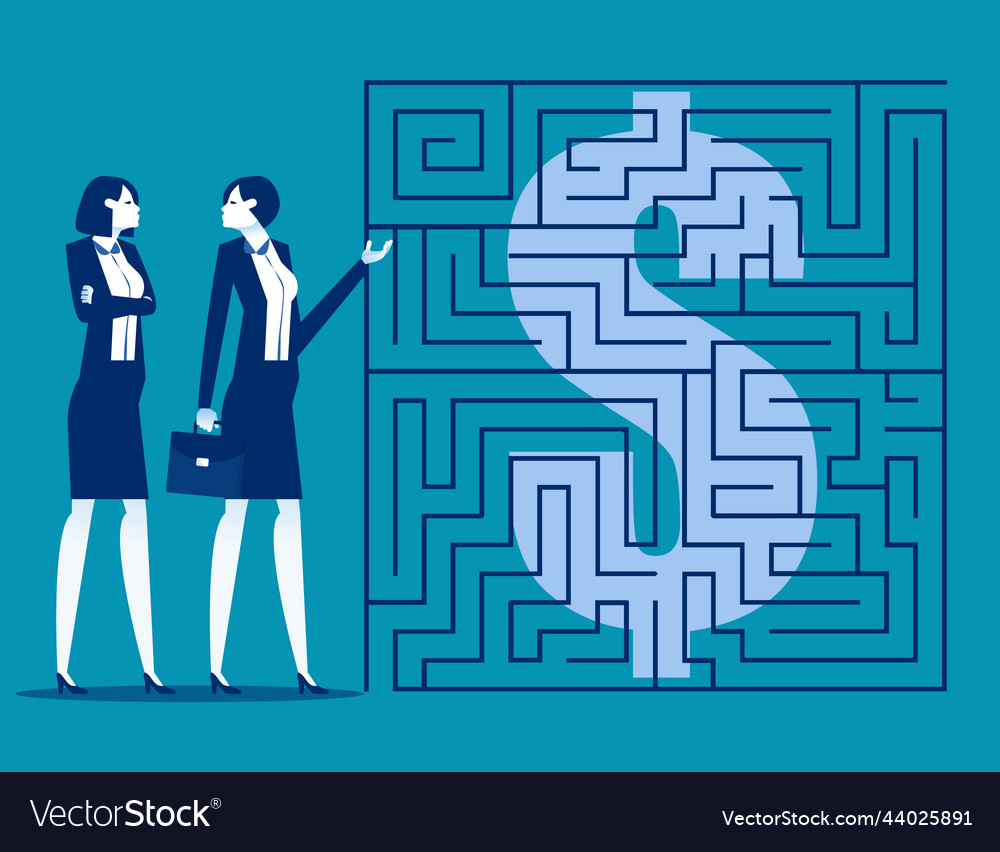 Solving problems and deciding strategy plan Vector Image