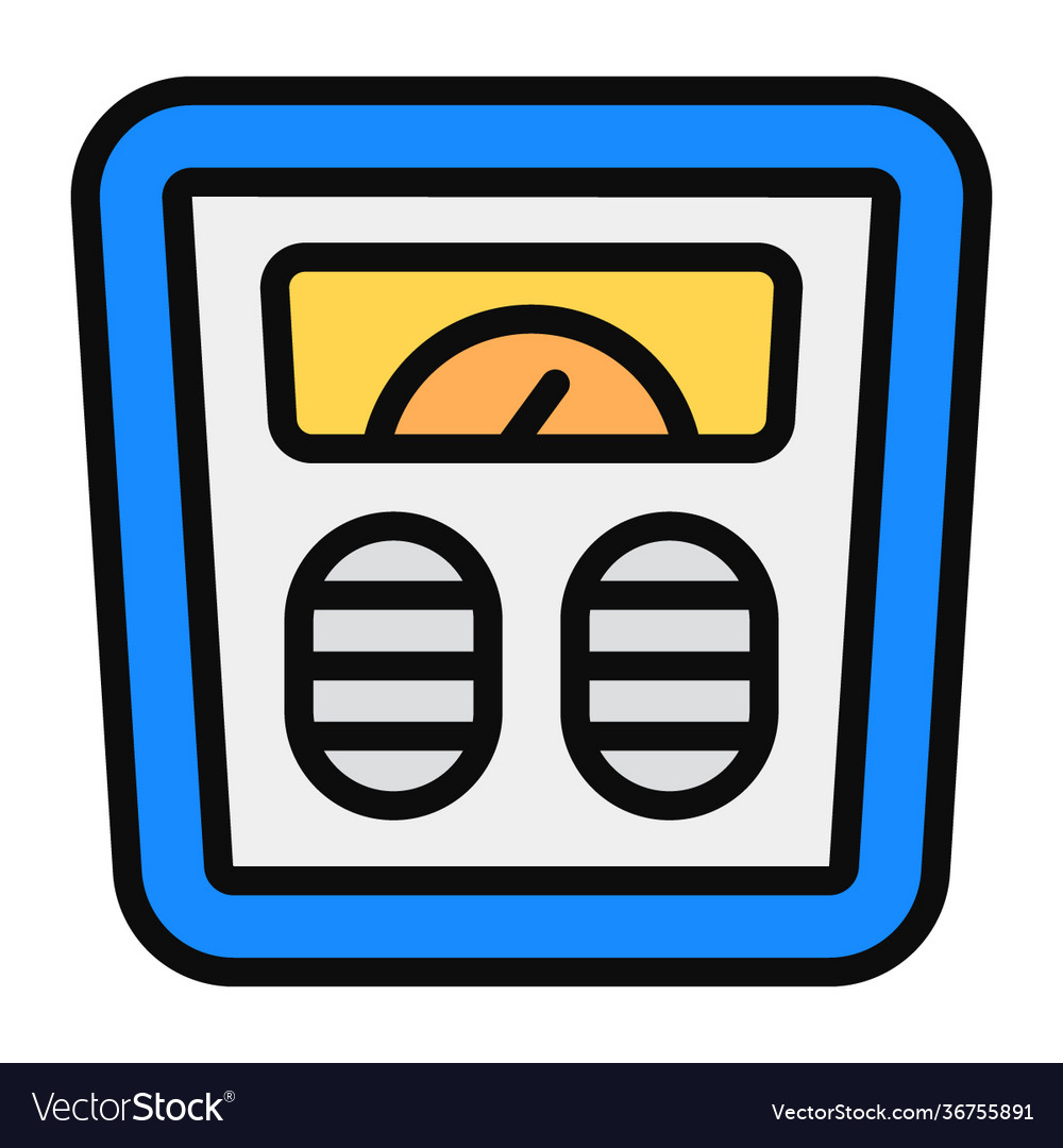Weight machine Royalty Free Vector Image - VectorStock