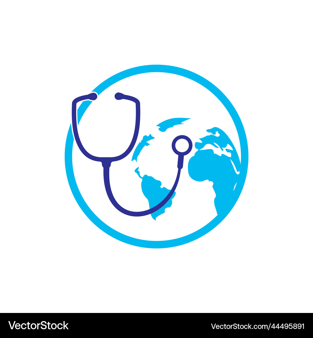 World care icon logo design template Royalty Free Vector