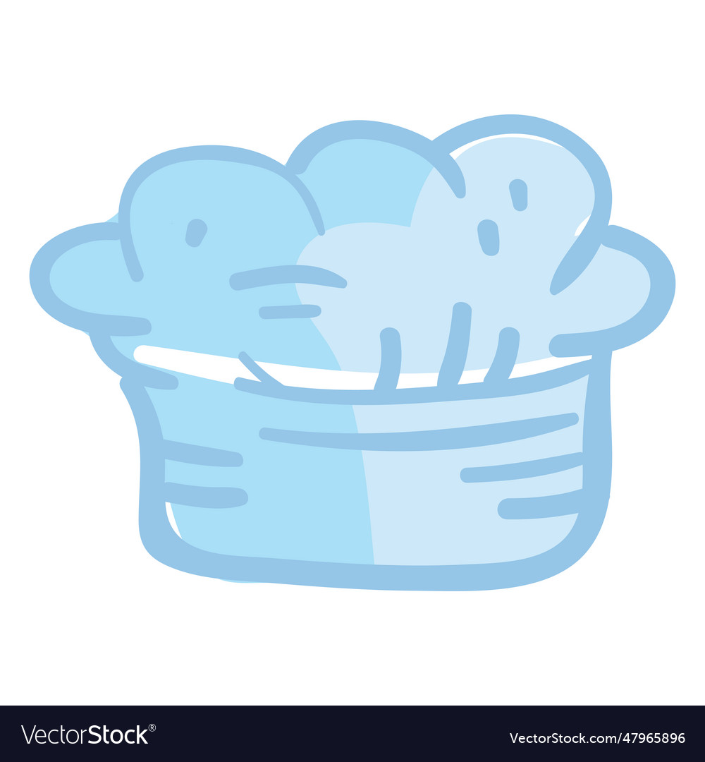 Chef toque blanche hat Royalty Free Vector Image