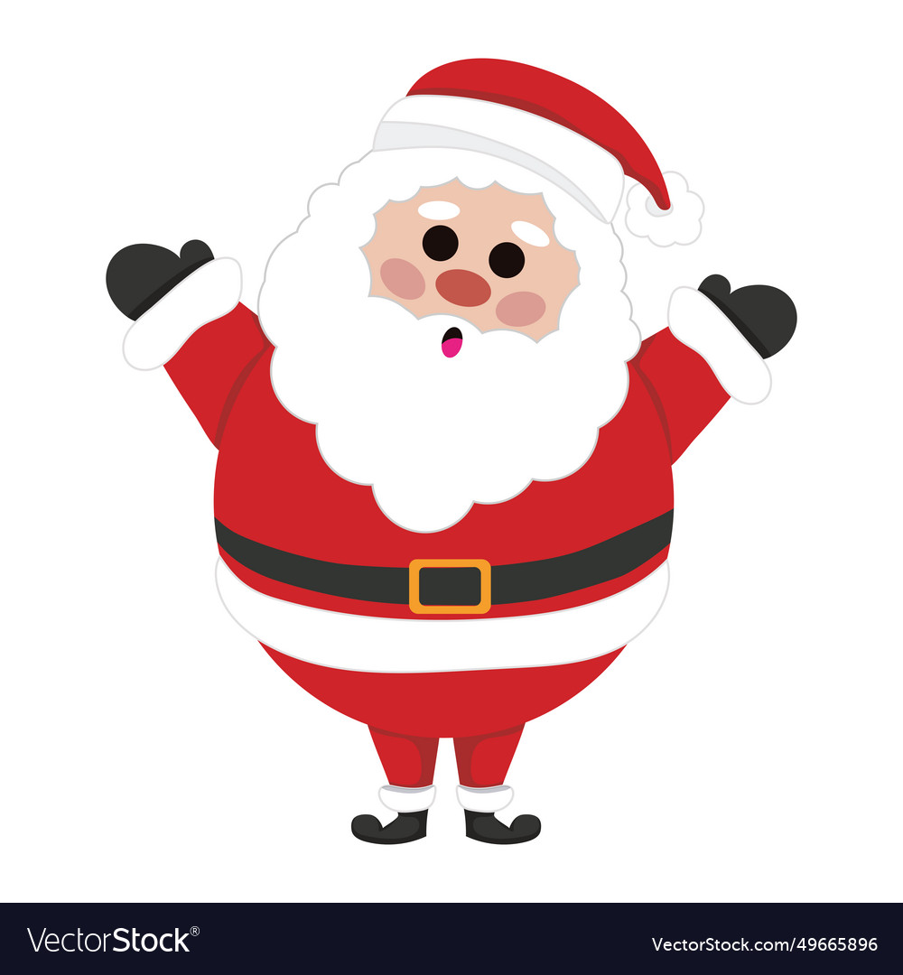Cute christmas santa claus character Royalty Free Vector