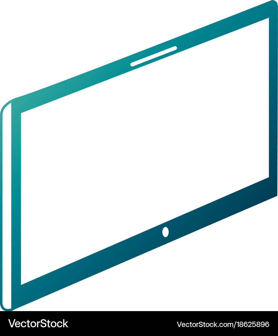 Device tablet technology gadget with blank screen Vector Image