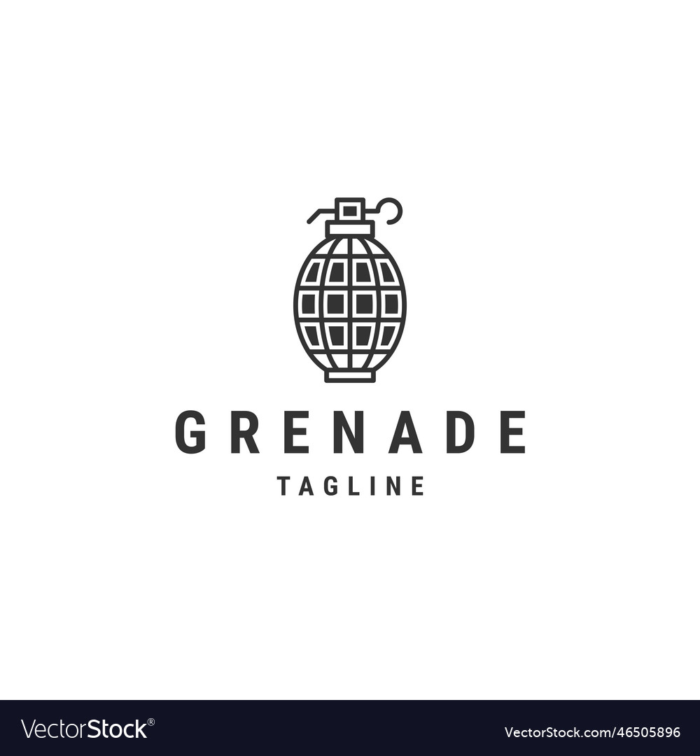 Grenade logo Royalty Free Vector Image - VectorStock