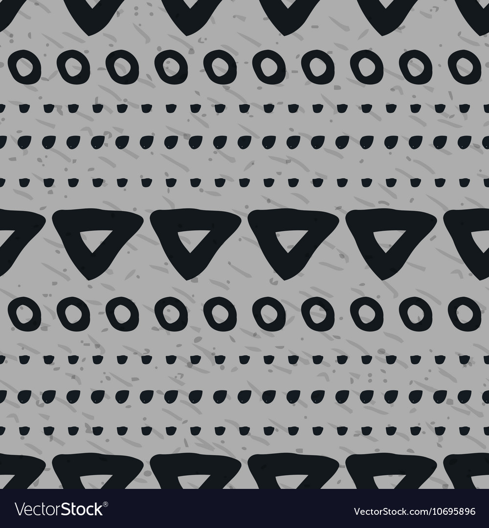 Hand-drawn geometric seamless pattern Royalty Free Vector