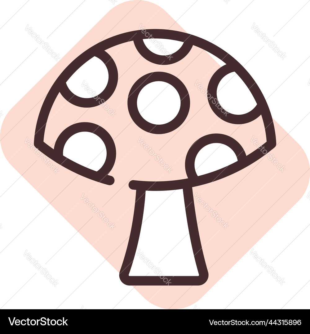 Mushroom addiction on a white background Vector Image