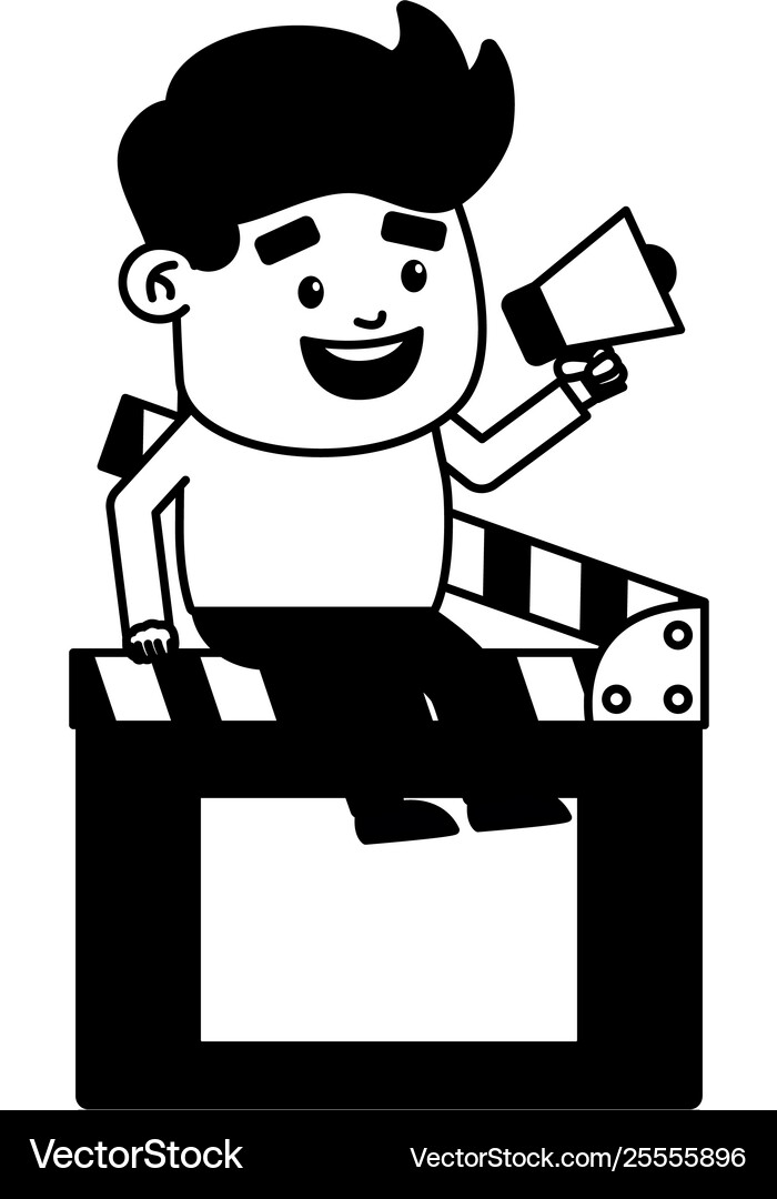 People film production Royalty Free Vector Image