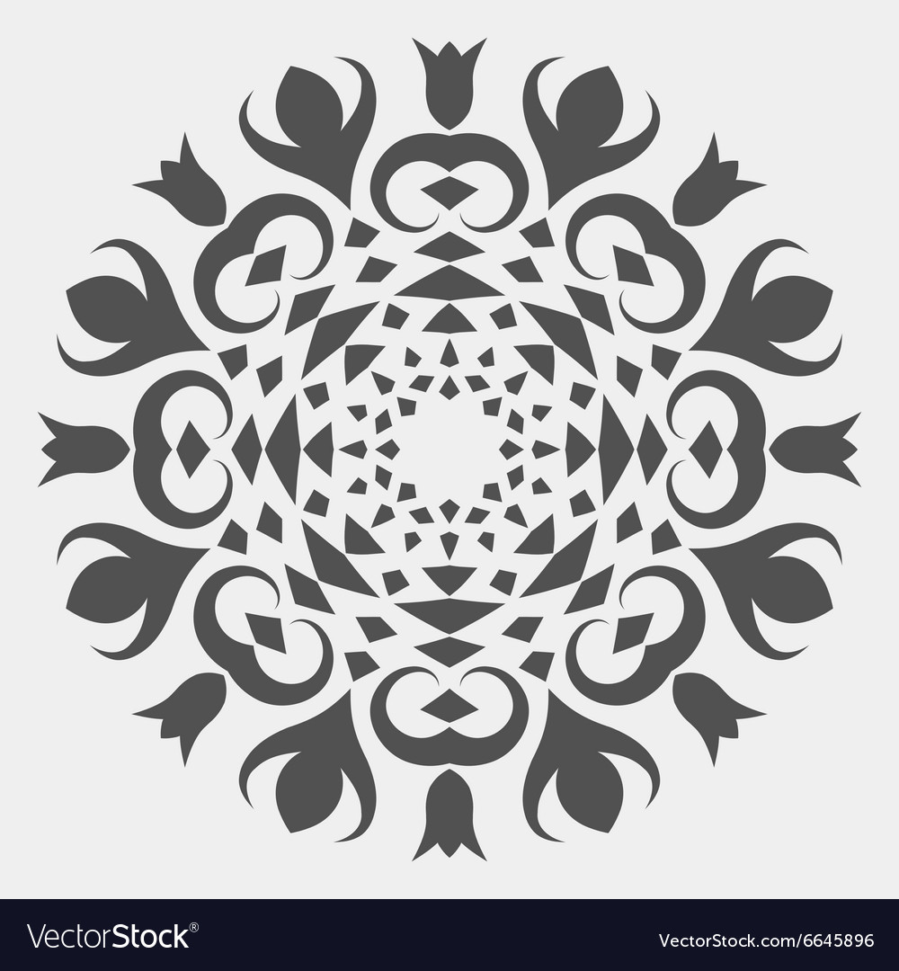 Round pattern Royalty Free Vector Image - VectorStock