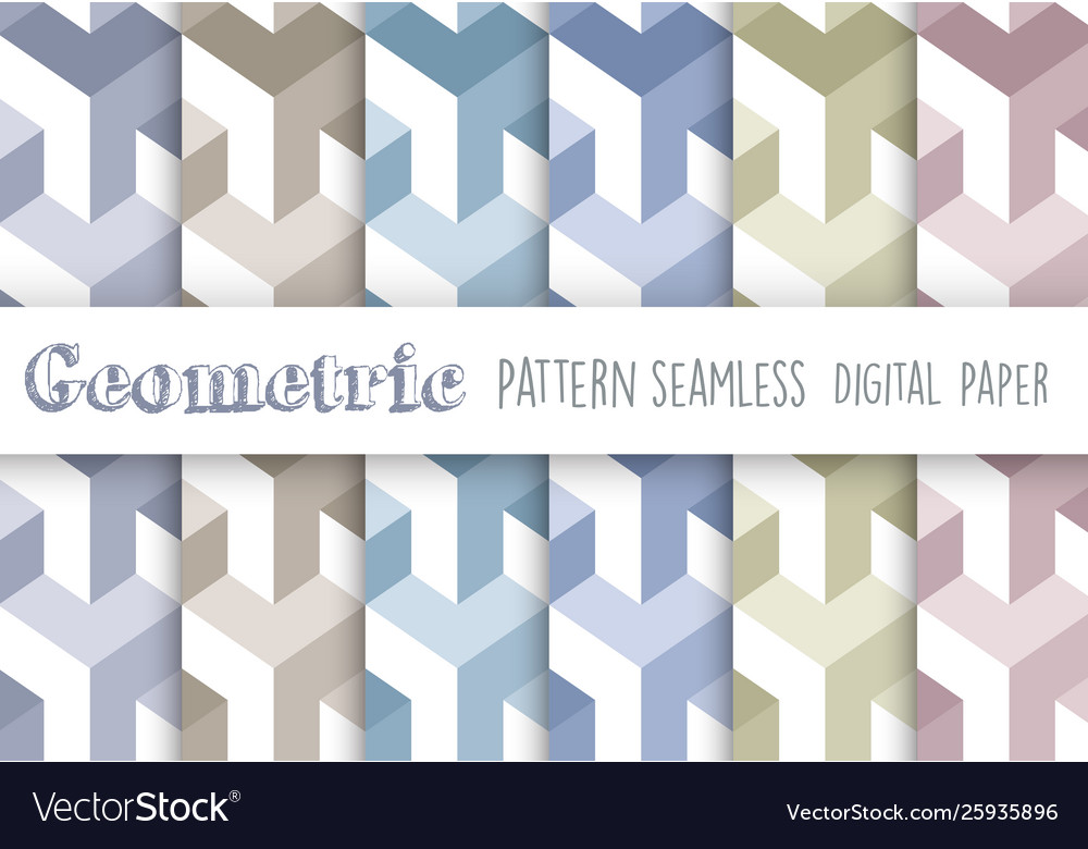 Seamless repeating pattern geometric Royalty Free Vector
