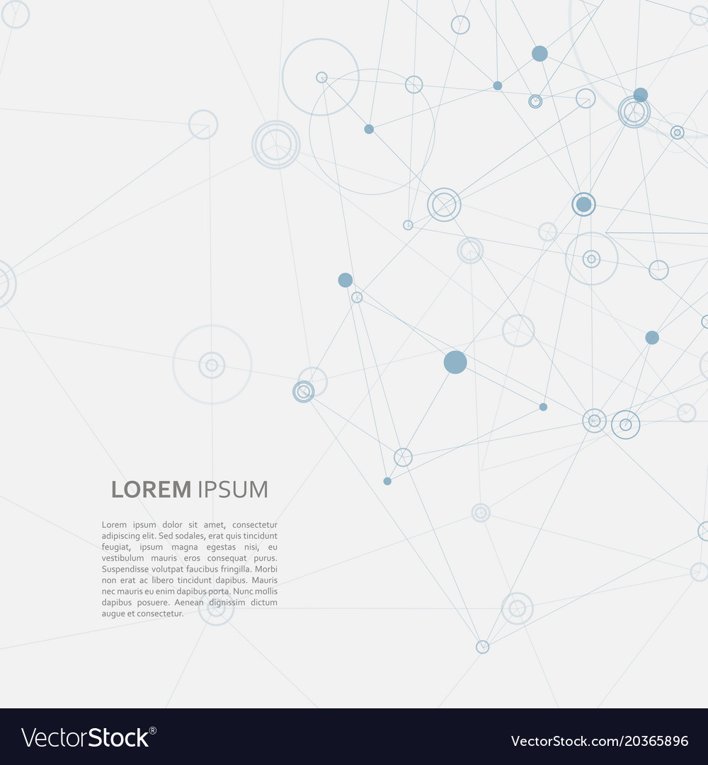 Structure Molecule And Communication Background Vector Image