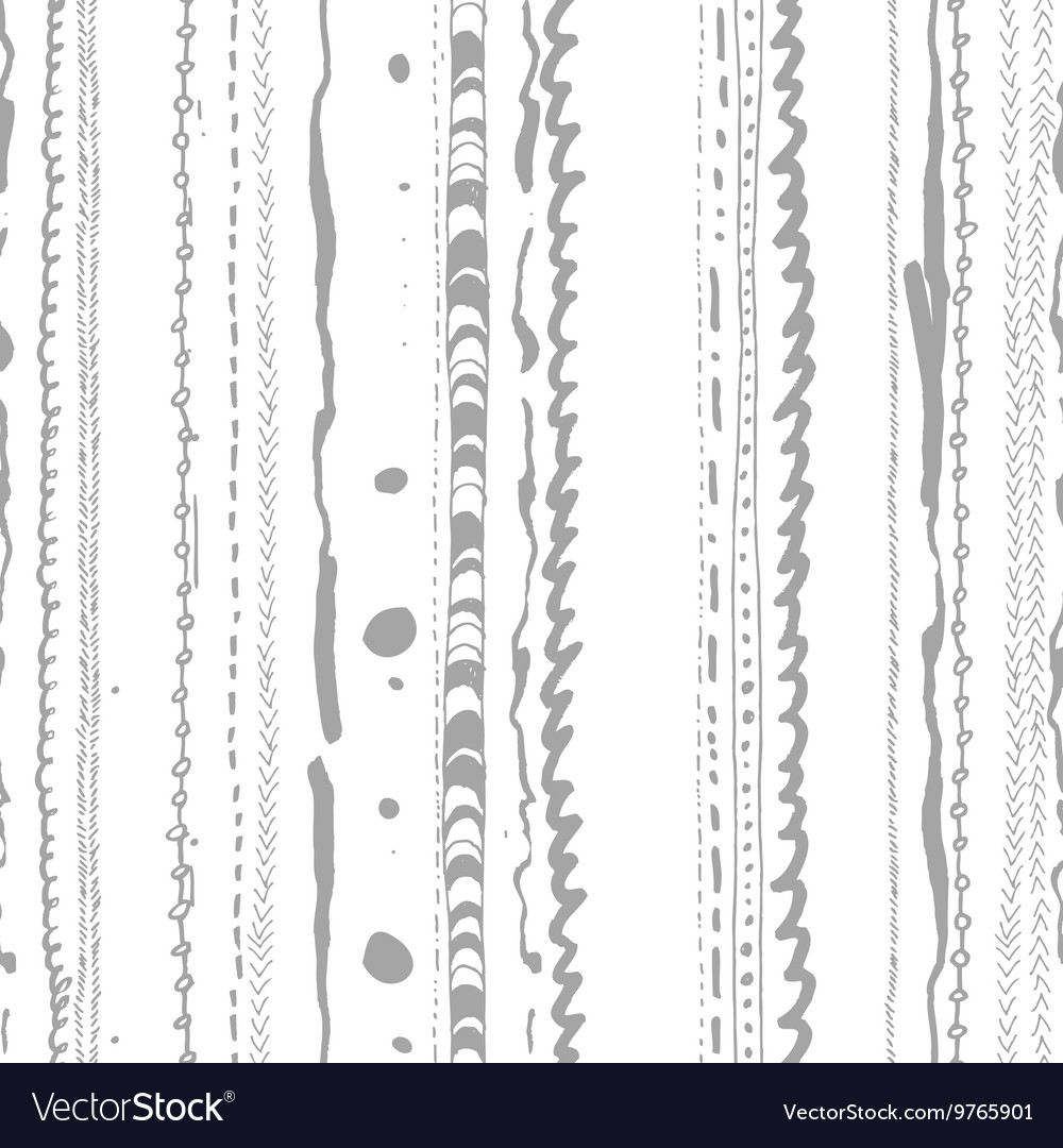 Doodle stripes seamless pattern Royalty Free Vector Image