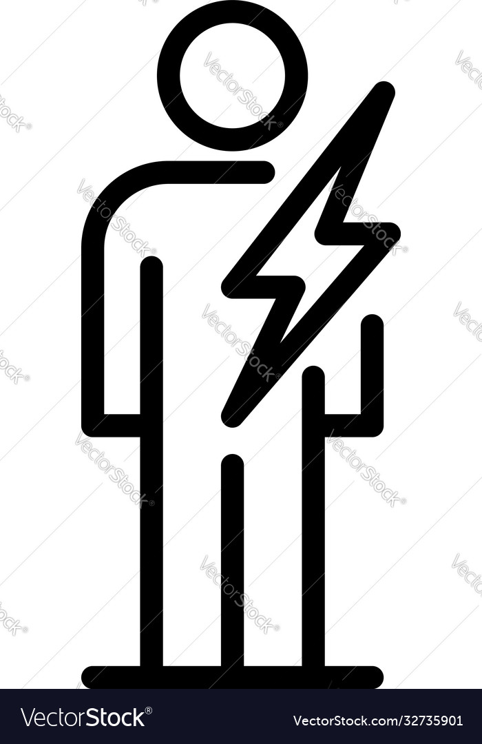 Fast Man Digestion Icon Outline Style Royalty Free Vector