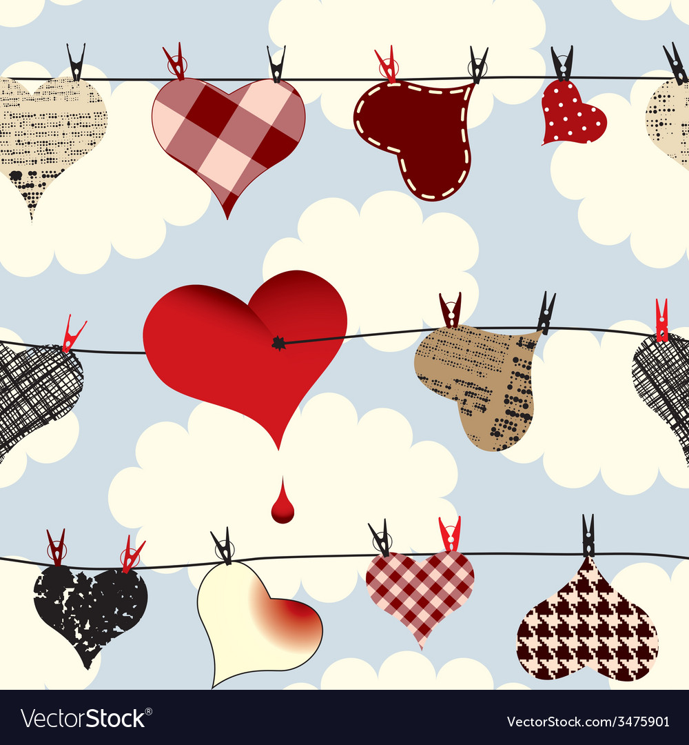 Hearts pattern Royalty Free Vector Image - VectorStock