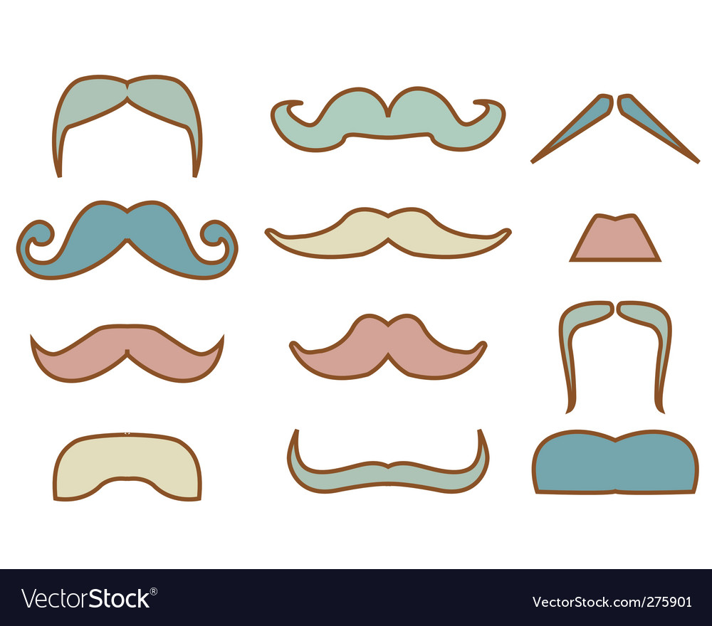 Moustache Royalty Free Vector Image - VectorStock