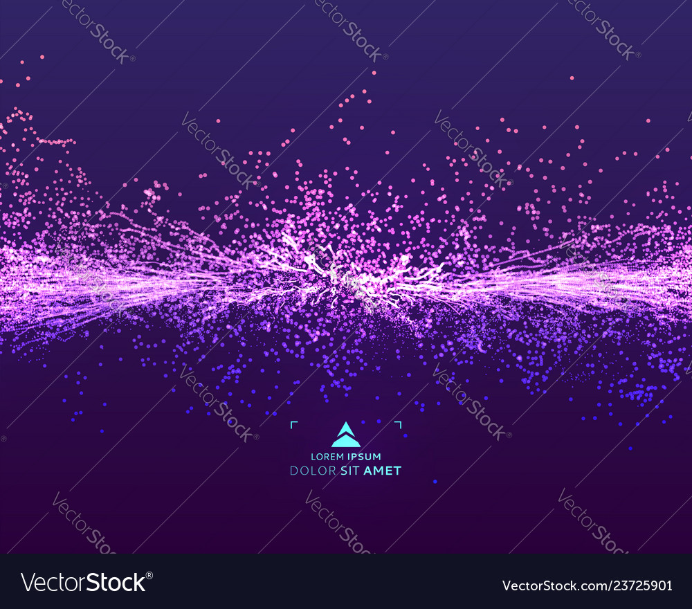 Point explode array with dynamic emitted particles