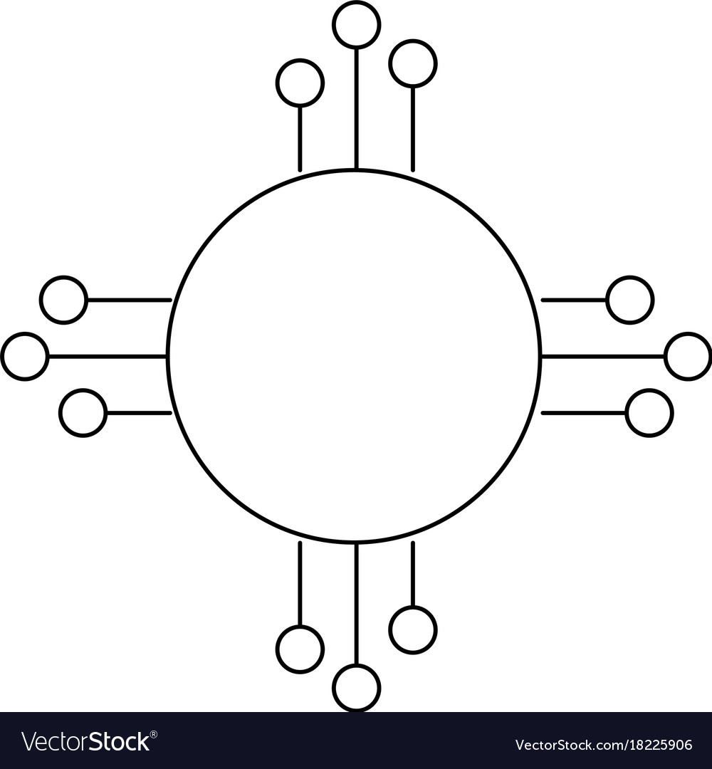 Computer chip icon Royalty Free Vector Image - VectorStock