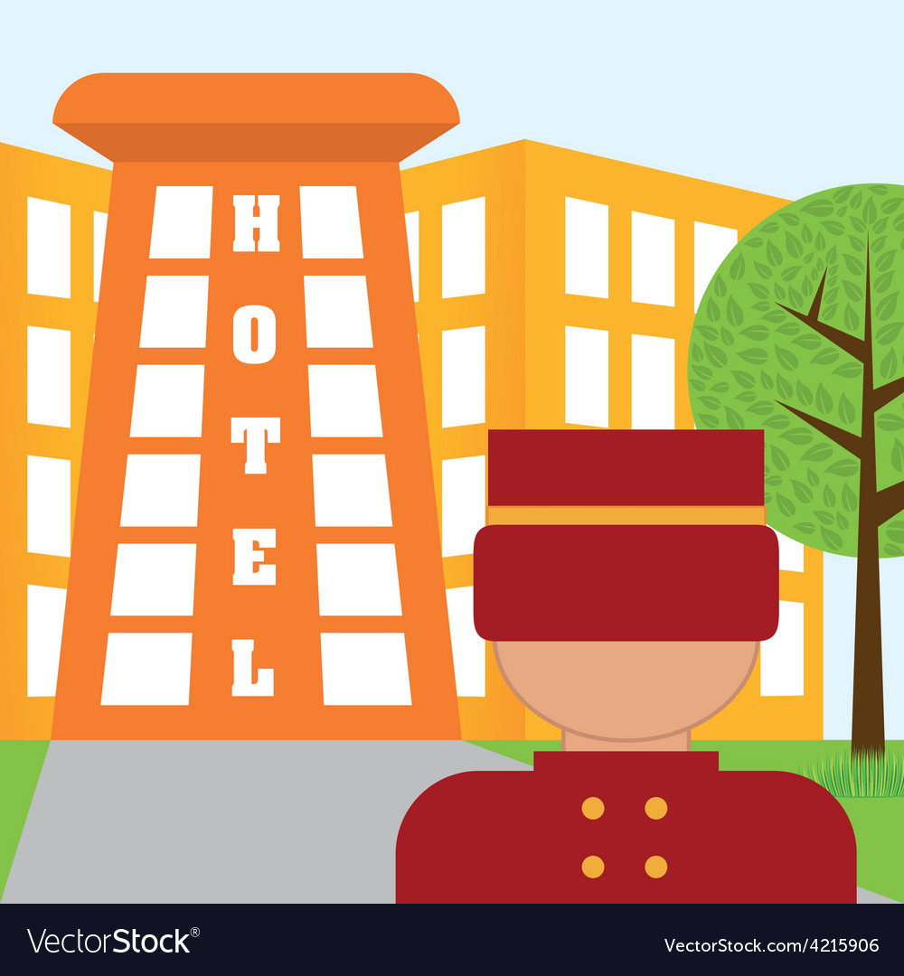 Hotel design Royalty Free Vector Image - VectorStock