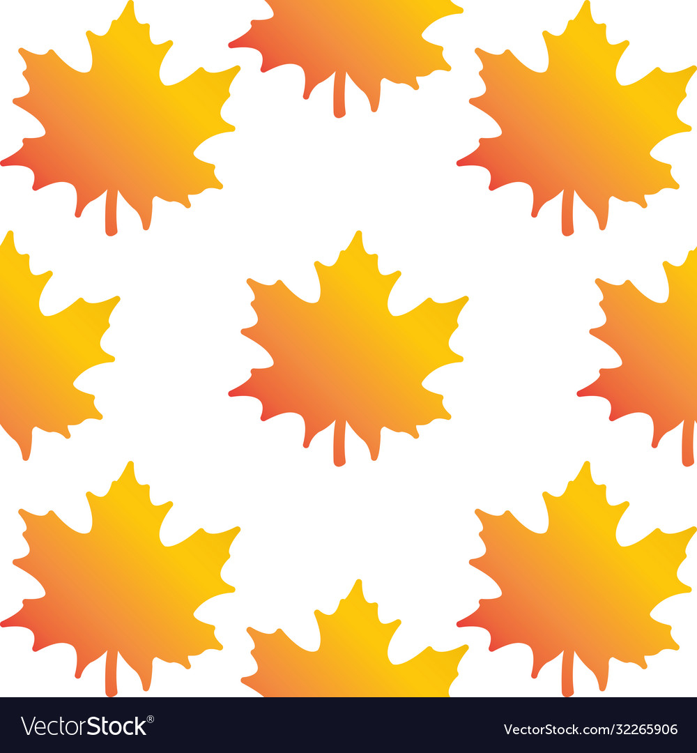 Maple leaf pattern Royalty Free Vector Image - VectorStock