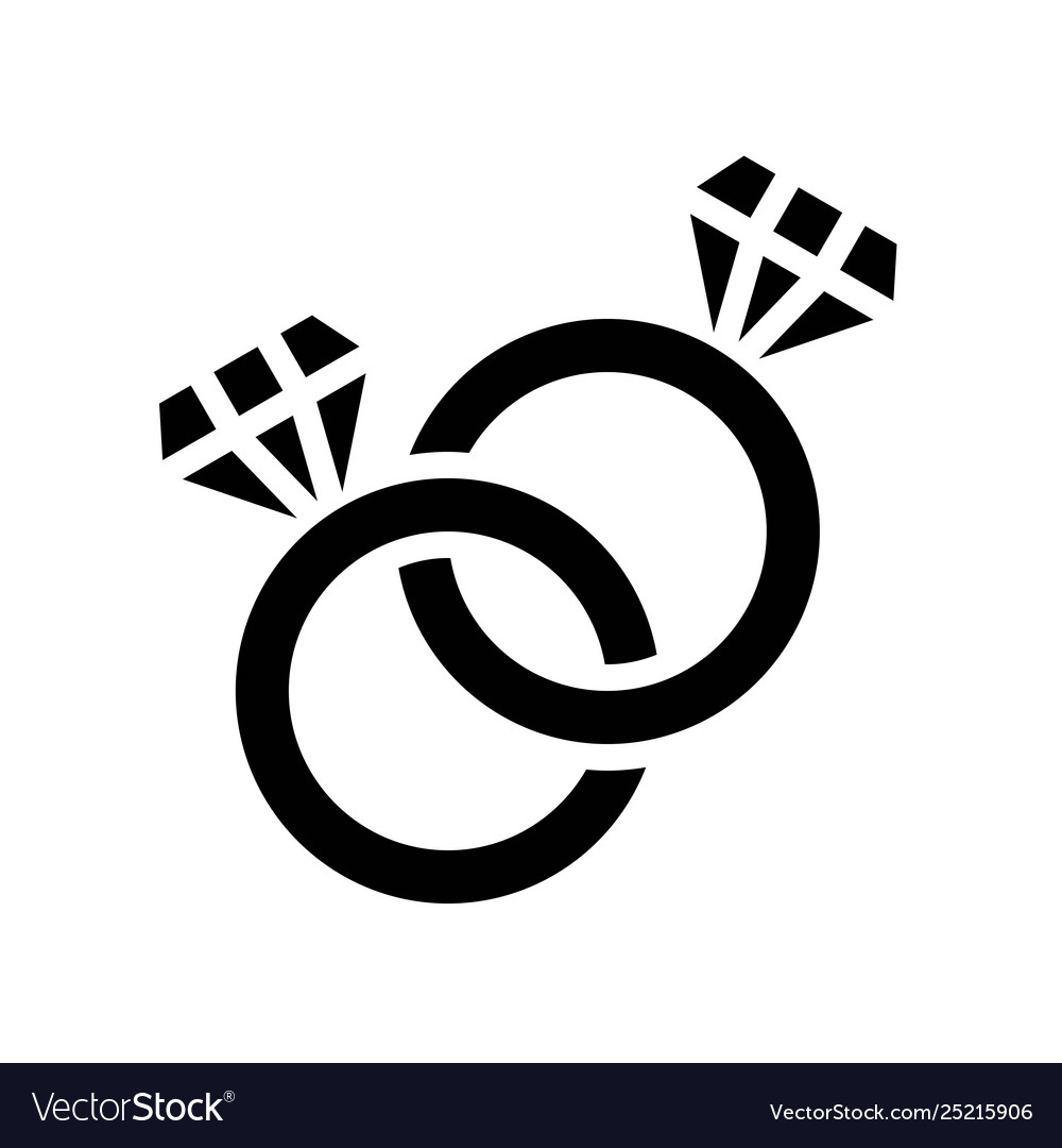 Ring isolated solid style icon Royalty Free Vector Image