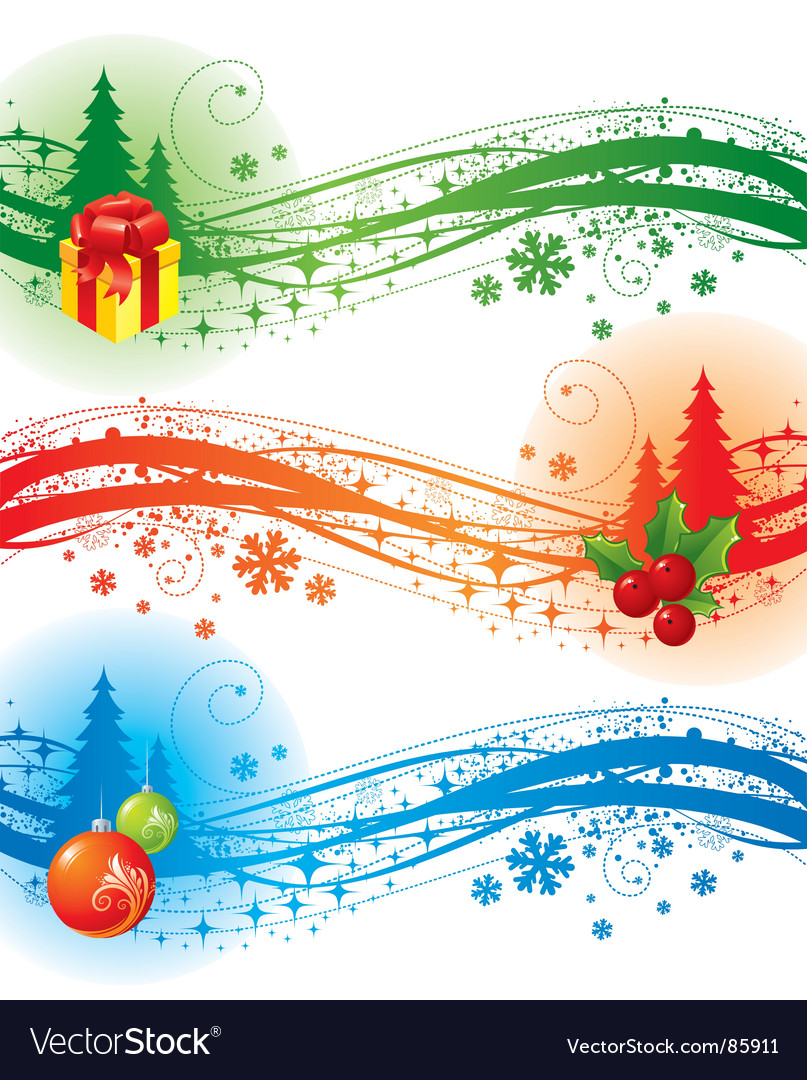 Christmas design elements Royalty Free Vector Image