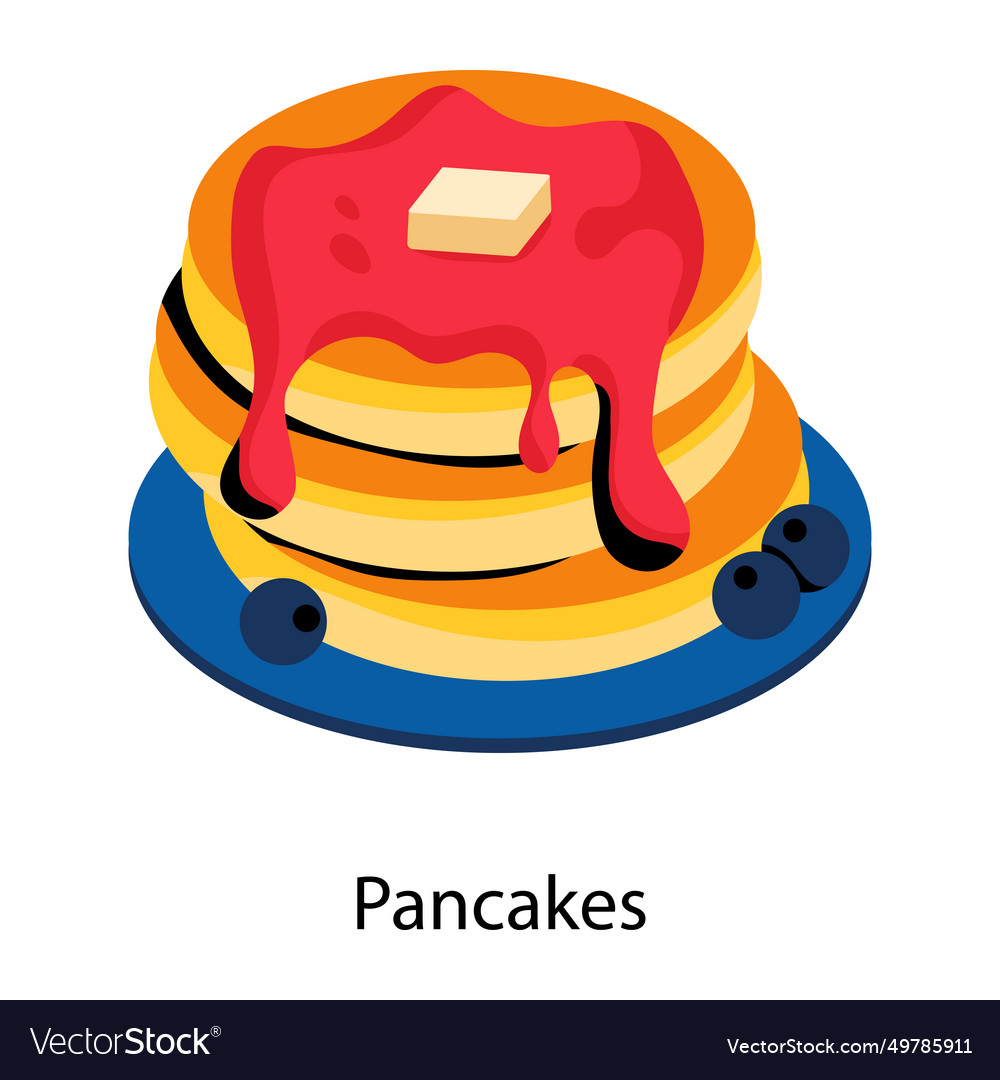Pancakes Royalty Free Vector Image - VectorStock