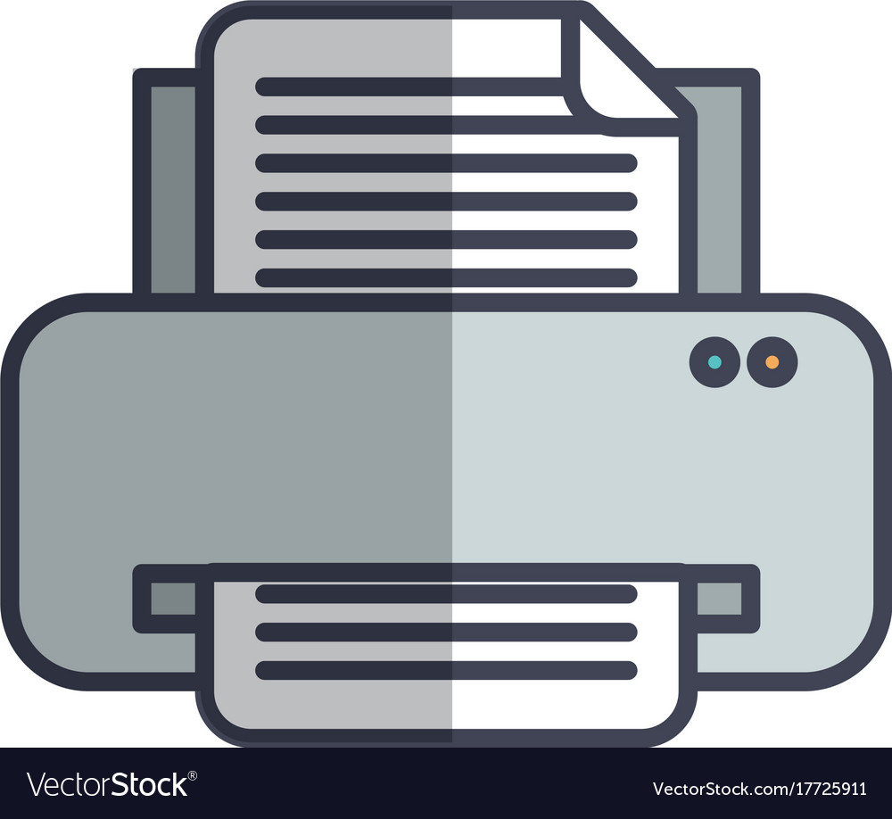 Printer machine icon Royalty Free Vector Image
