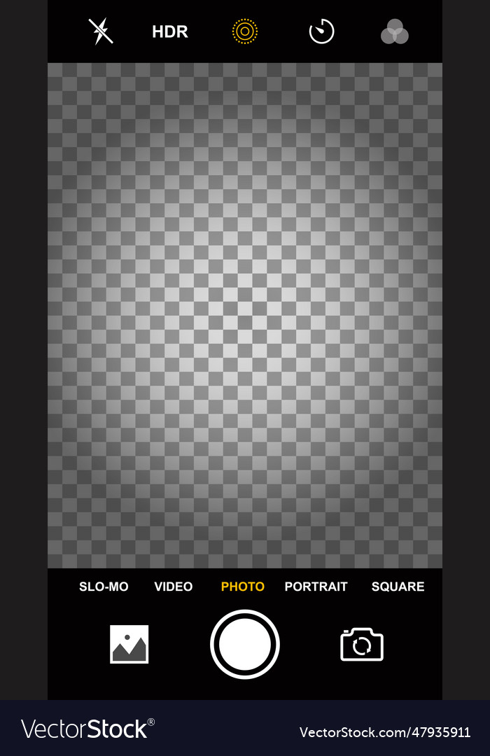 Smartphone camera viewfinder template camera Vector Image Smartphone camera viewfinder template camera Vector Image