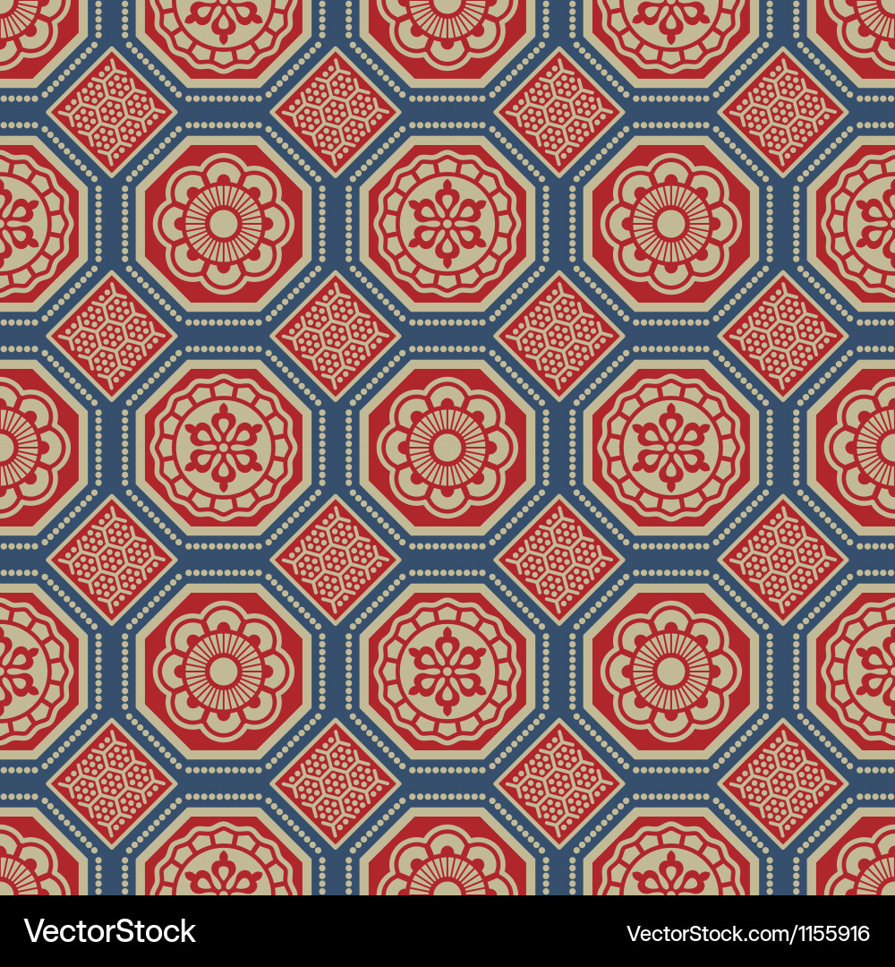 Chinese style seamless pattern Royalty Free Vector Image