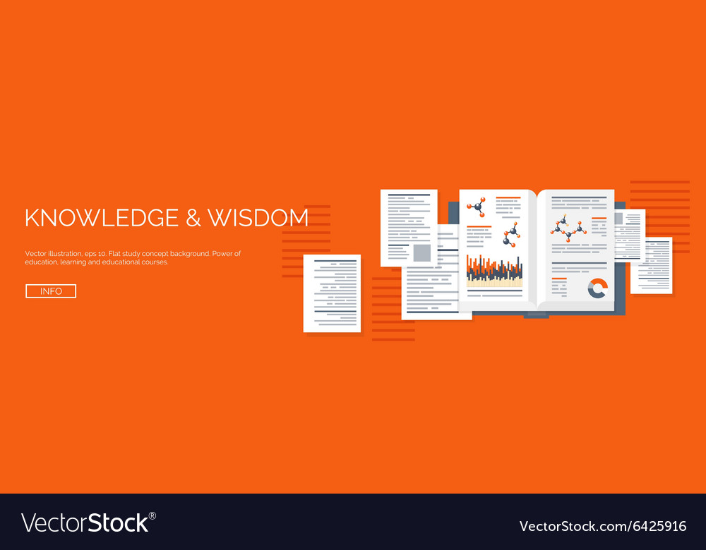 Flat study backgrounds set Royalty Free Vector Image