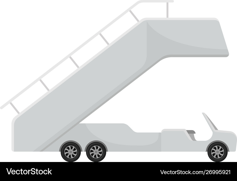 Cabriolet truck with a passenger ramp Royalty Free Vector