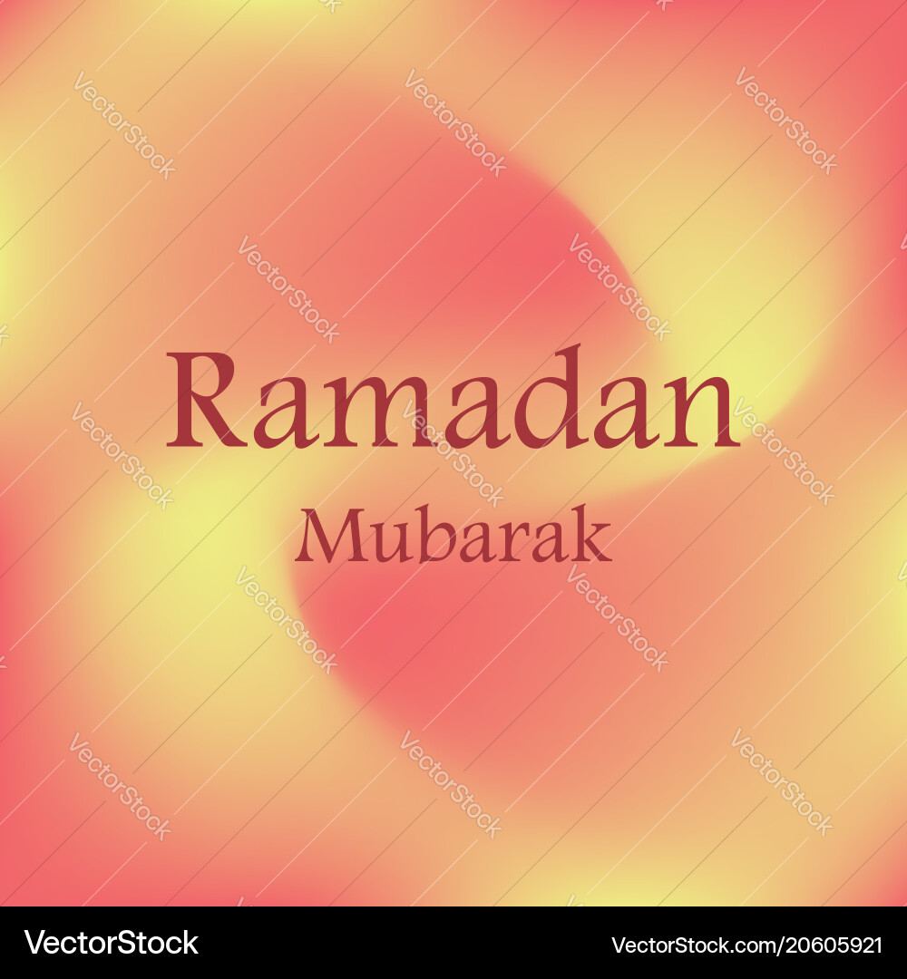 Calligraphy of text ramadan mubarak holy Vector Image