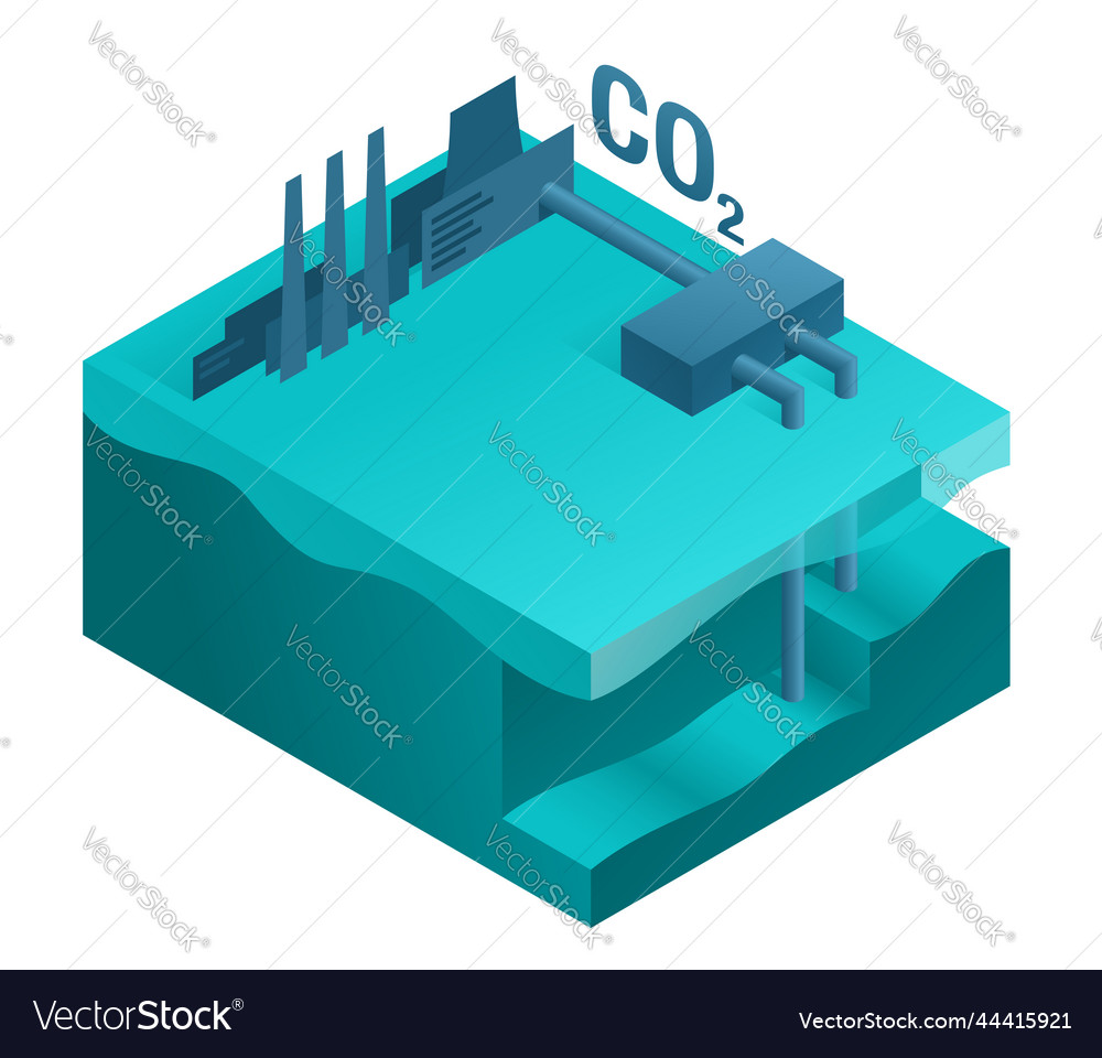 Co2 capture utilization and storage technologies Vector Image
