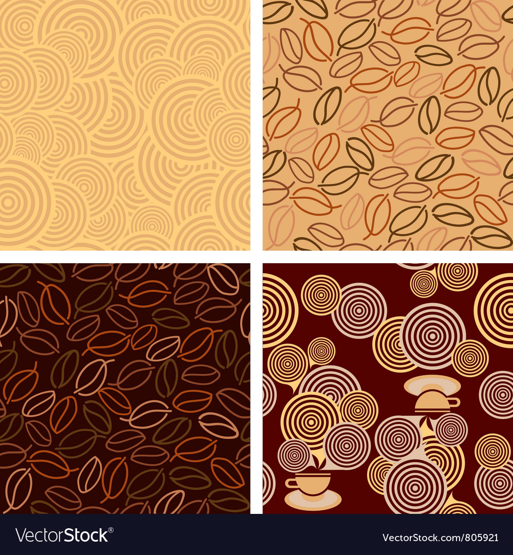 Coffee seamless pattern Royalty Free Vector Image