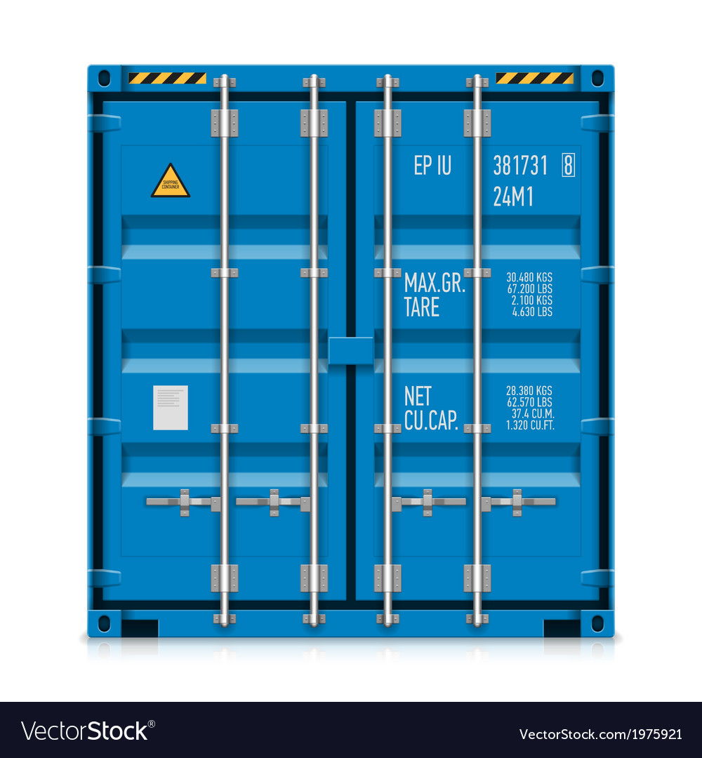 Freight shipping cargo container Royalty Free Vector Image
