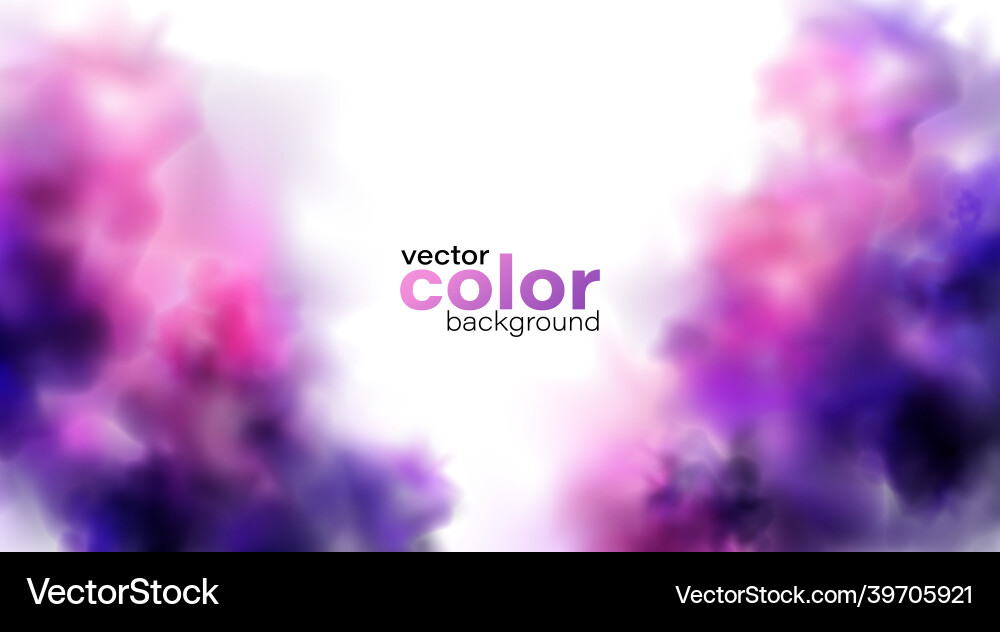 Holiday abstract shiny color powder cloud design Vector Image