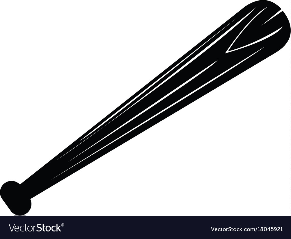 Isolated baseball bat Royalty Free Vector Image