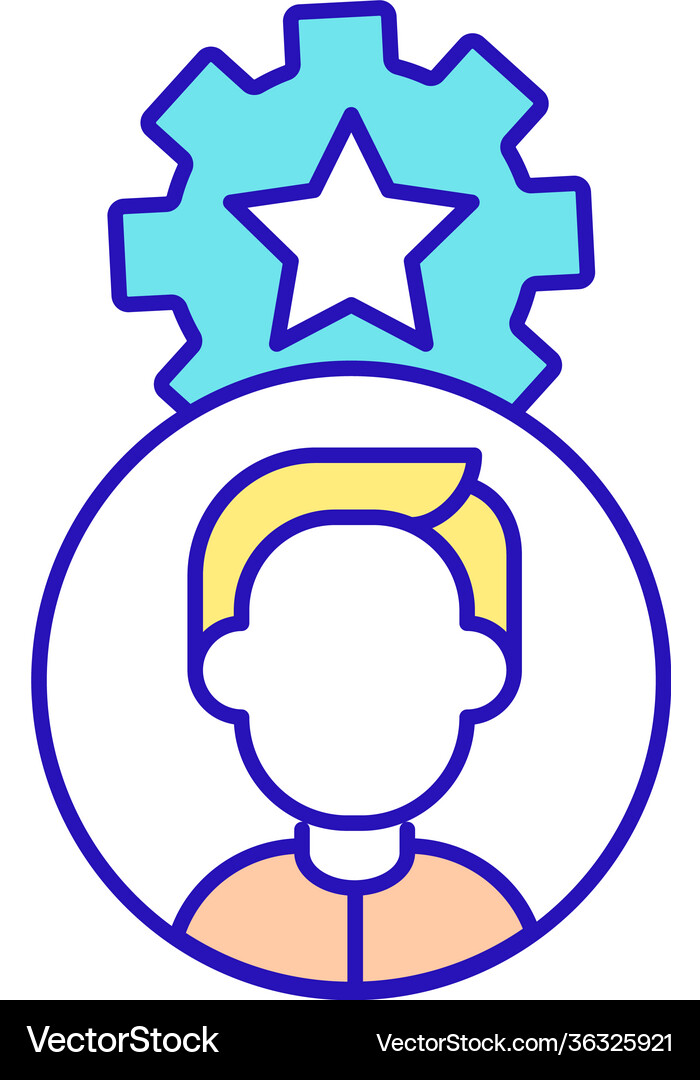 Level 1 rgb color icon Royalty Free Vector Image