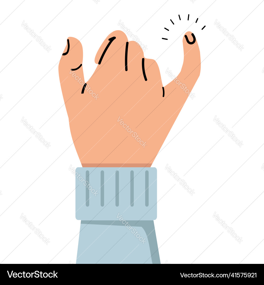 Little finger promise hand sign Royalty Free Vector Image