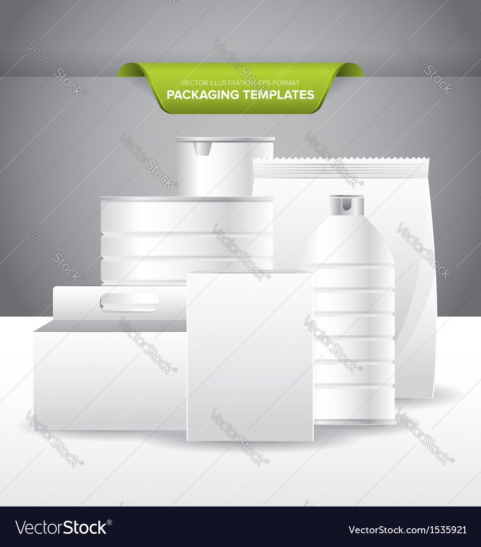 Packaging Template Royalty Free Vector Image - VectorStock