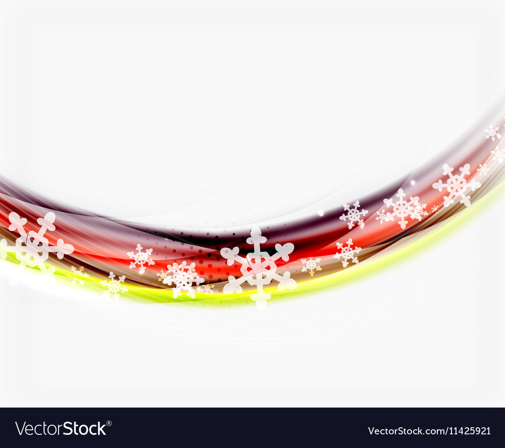 Wave with snow background Royalty Free Vector Image