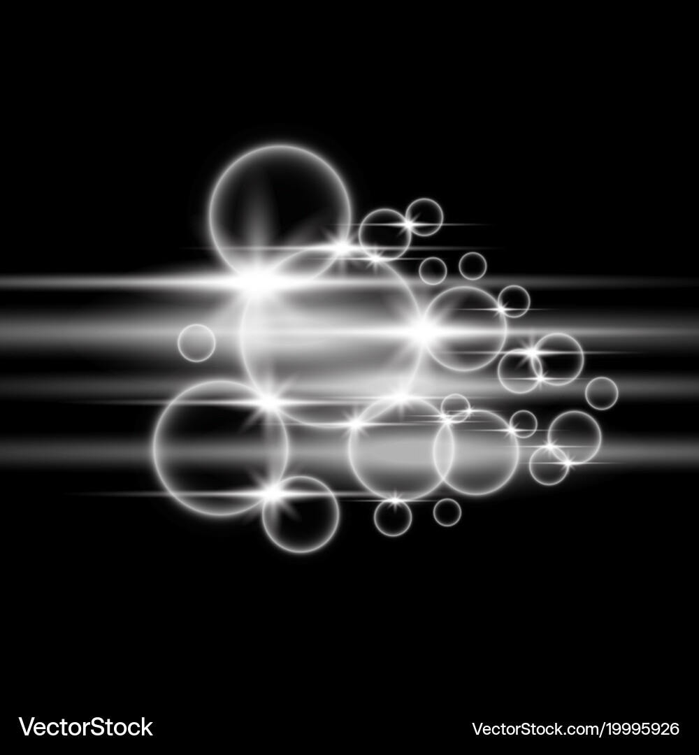 Bubbles with light white color Royalty Free Vector Image