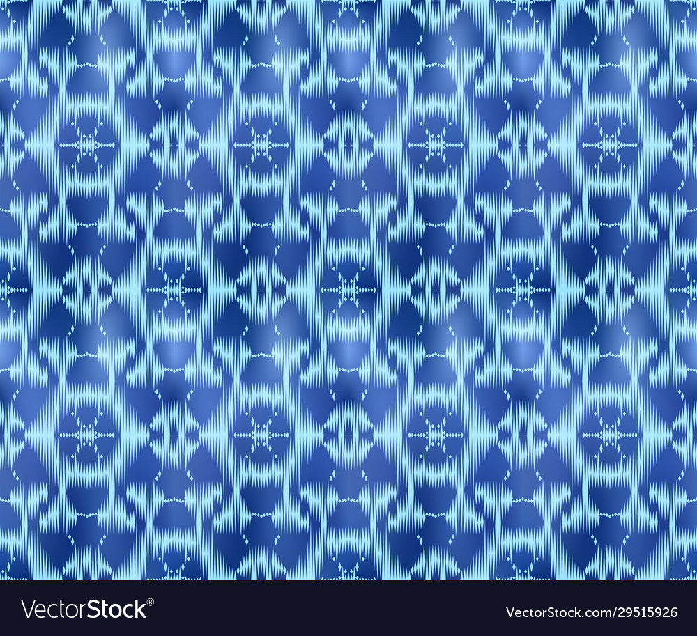 Indigo dyed textile seamless pattern repeatable Vector Image